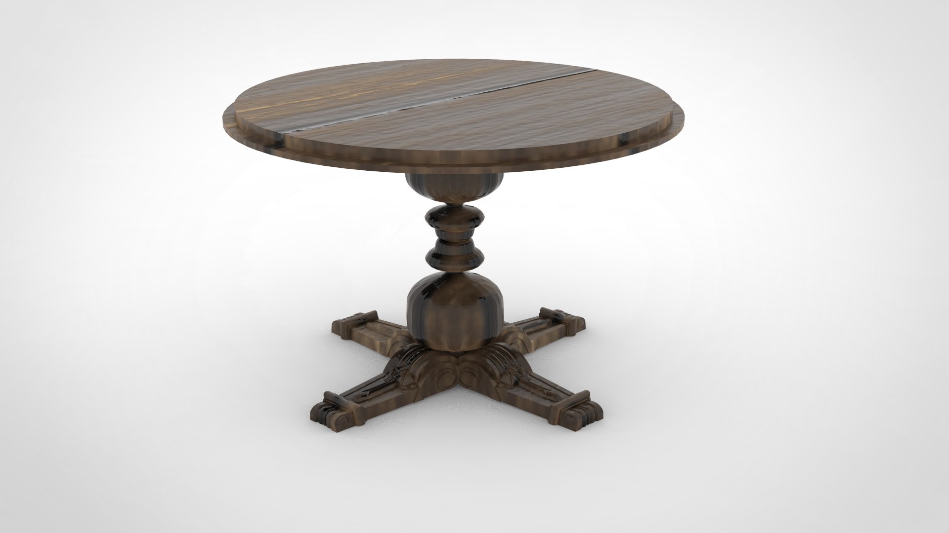 Wooden Table - Model - TurboSquid 1532377
