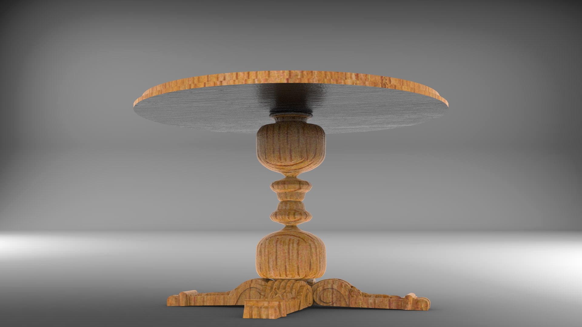 Wooden Table - Model - TurboSquid 1532377