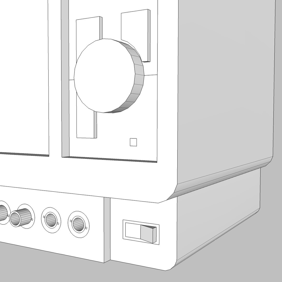 3d Monitor Medical Ecg Model