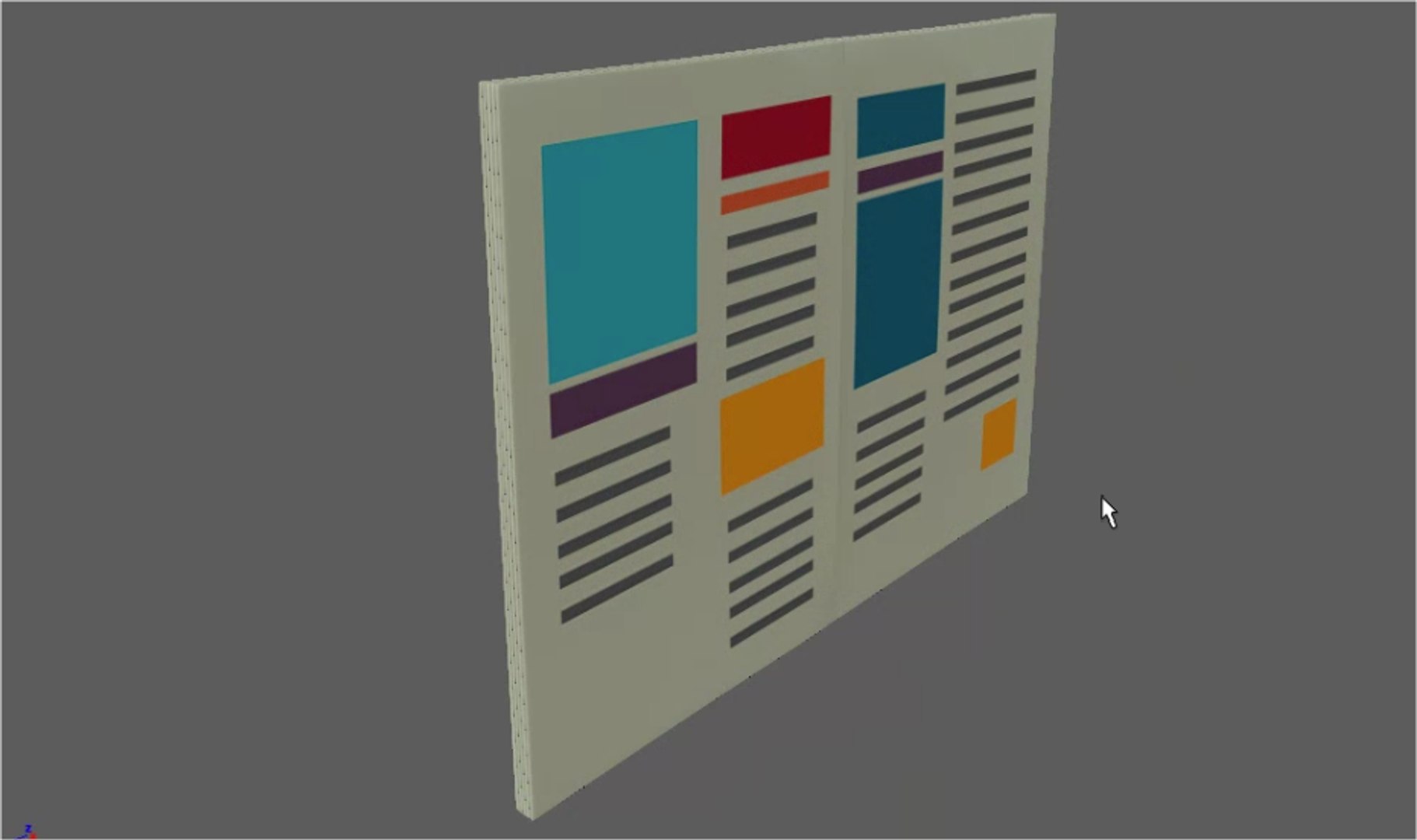 Newspaper Paper 3D Model - TurboSquid 1585198