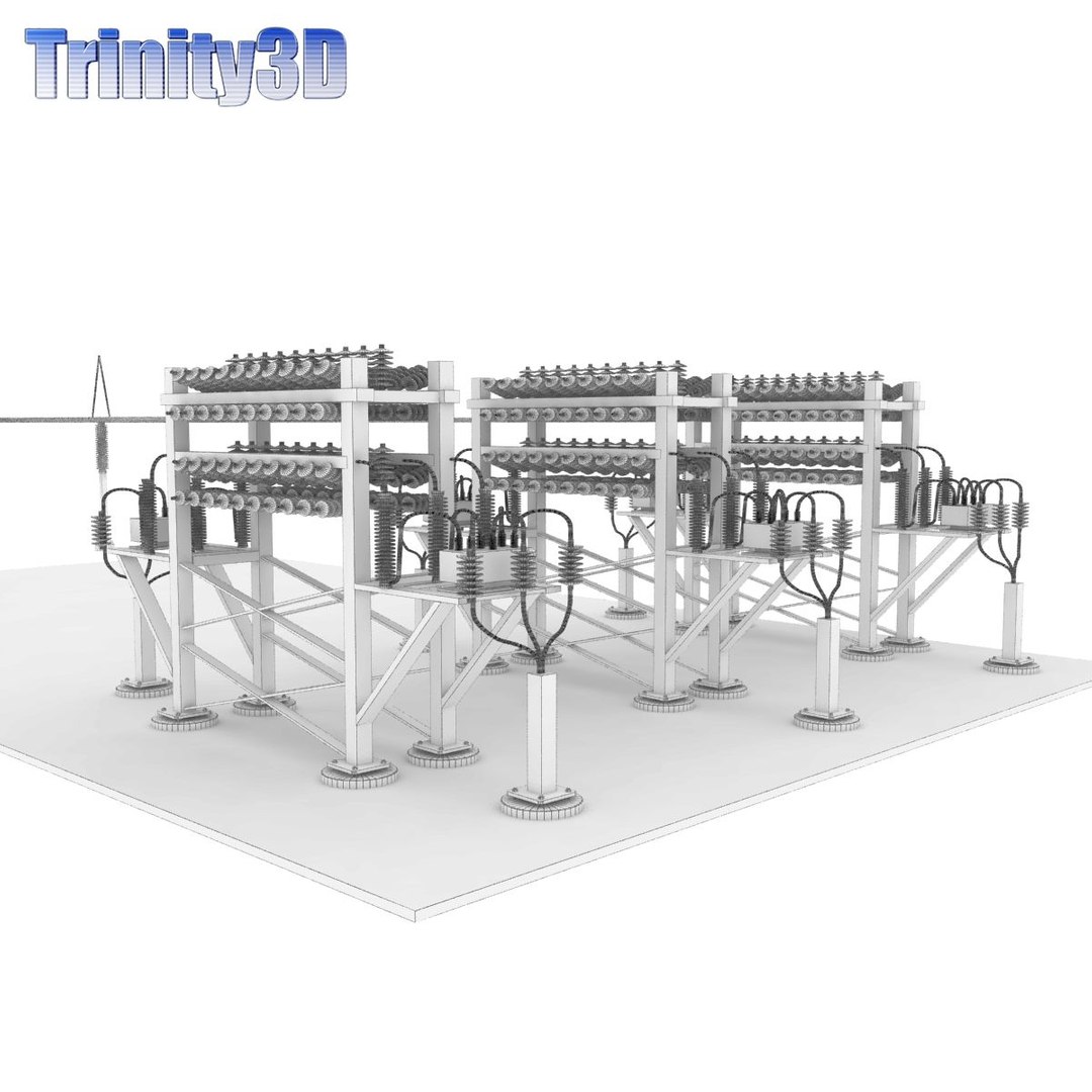 3d Substation Capacitor Bank