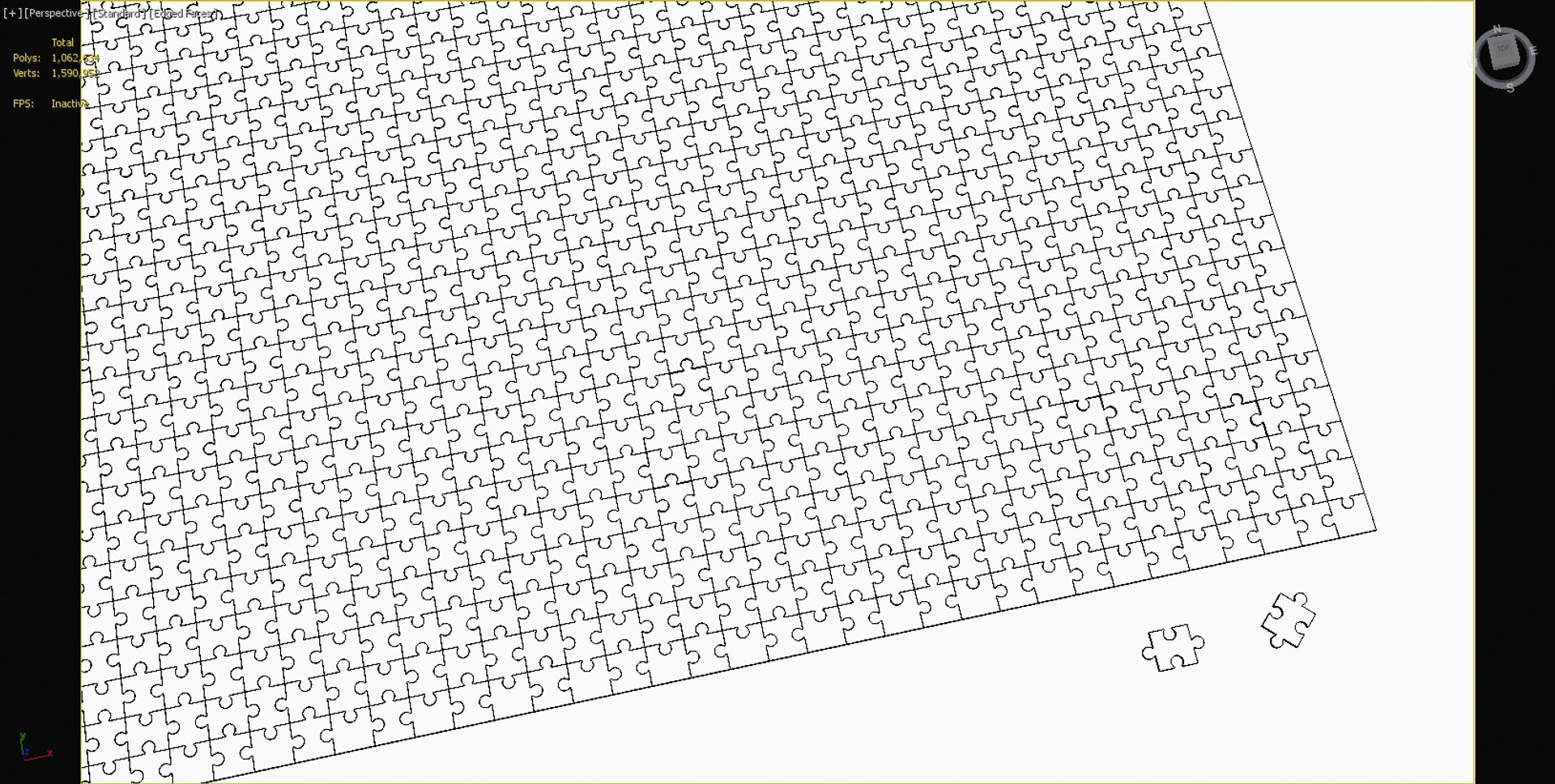 1000 Piece Jigsaw Model - TurboSquid 1623924