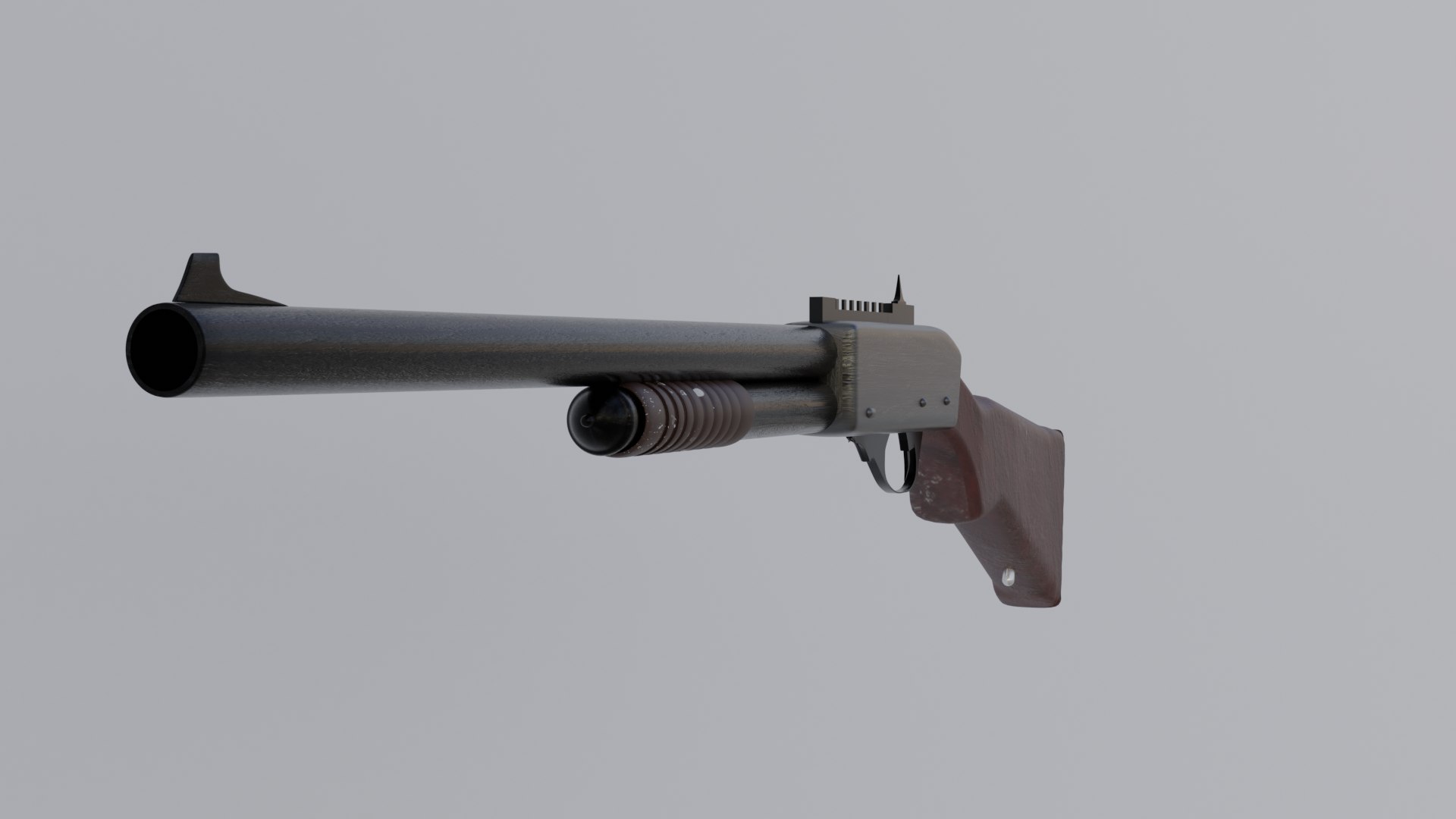 Simple Shotgun 3D Model - TurboSquid 1610800