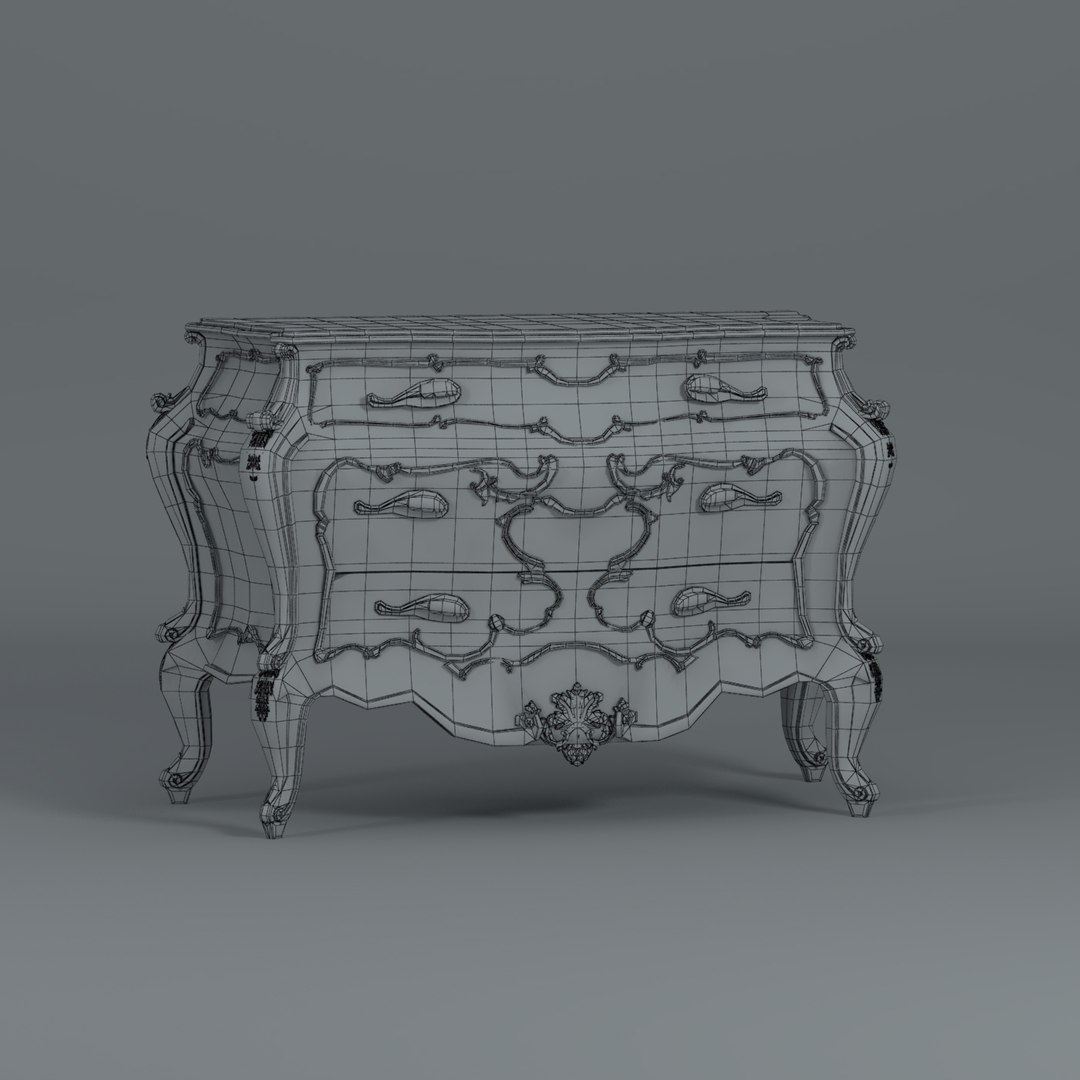 3d chest drawers model