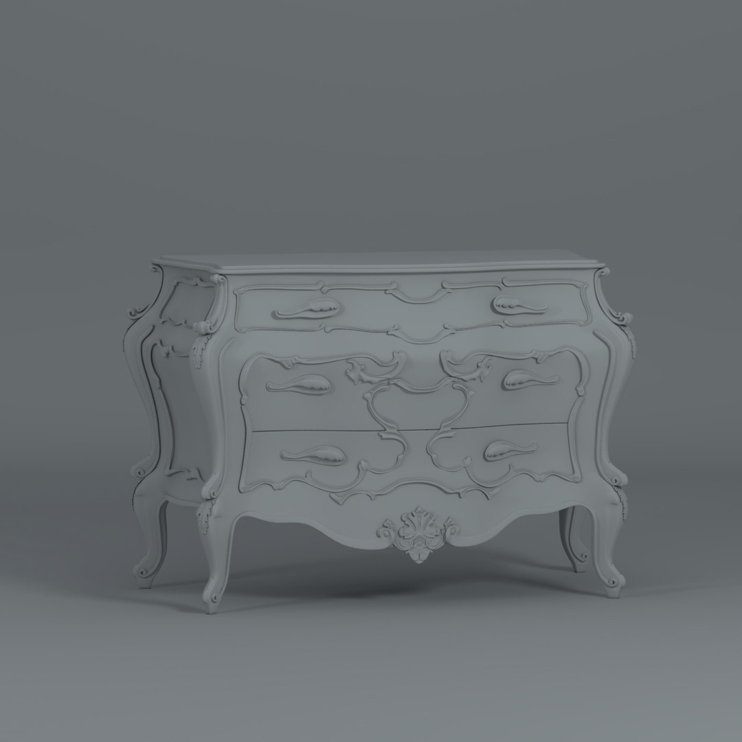 3d chest drawers model