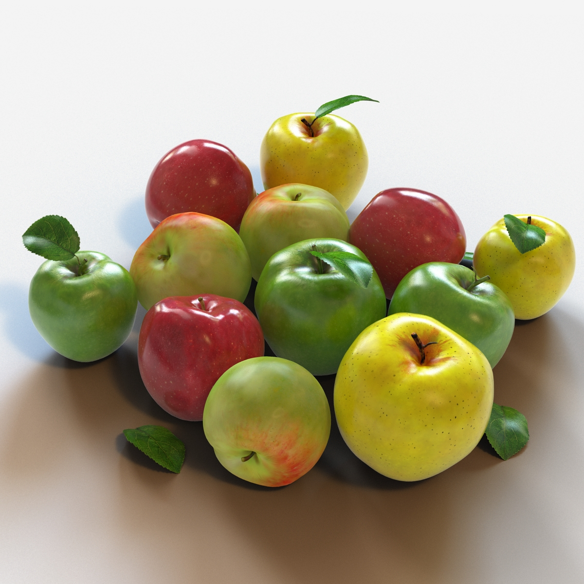 3ds max apples red green