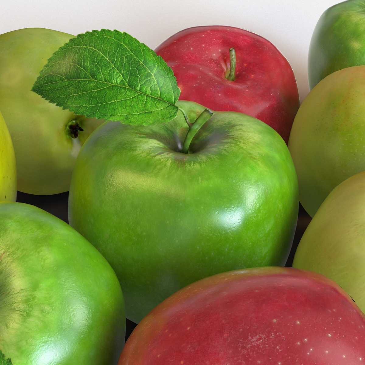 3ds max apples red green