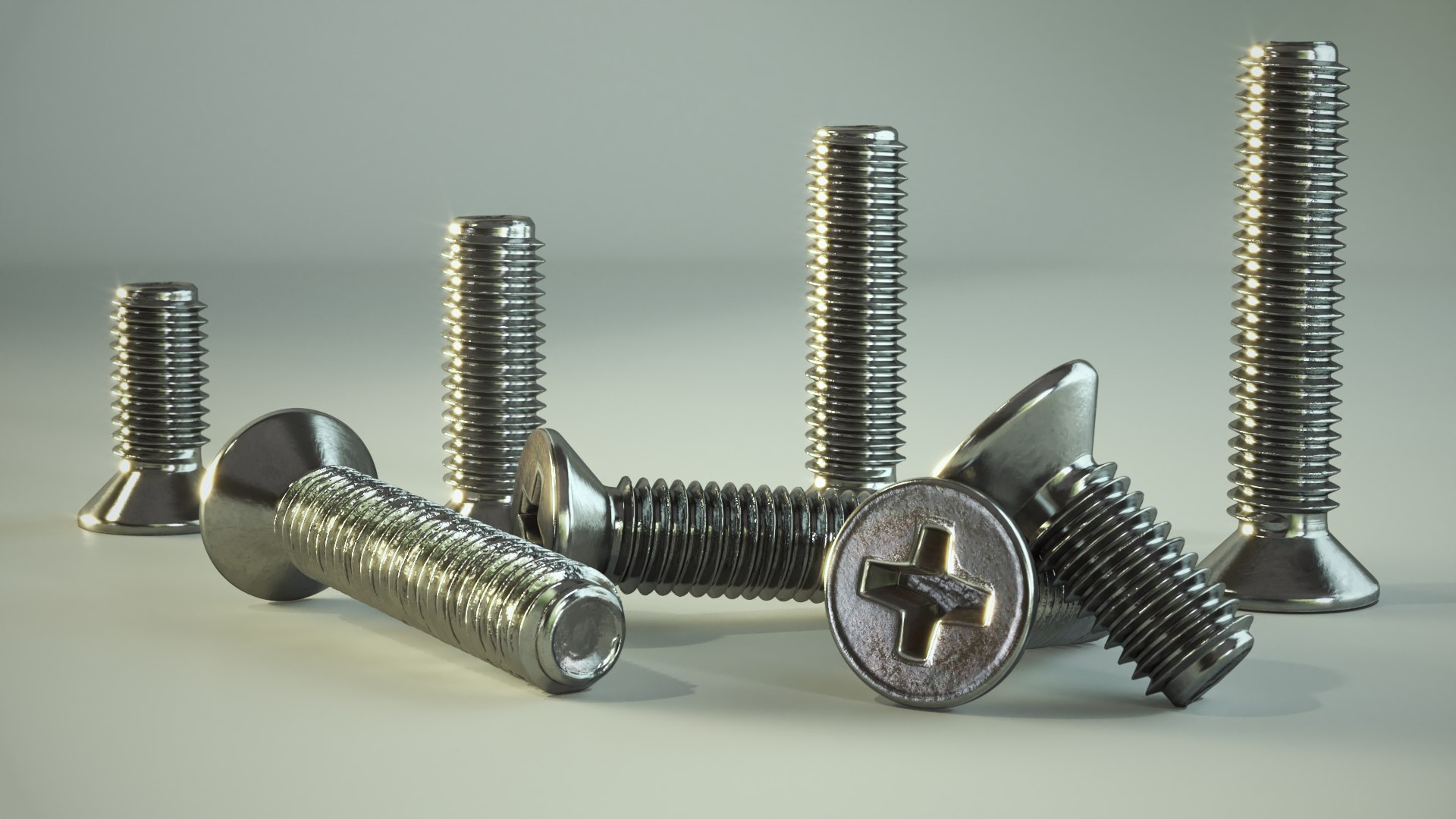 SCREW M6 TYPE COLLECTION 3D Model - TurboSquid 1903521