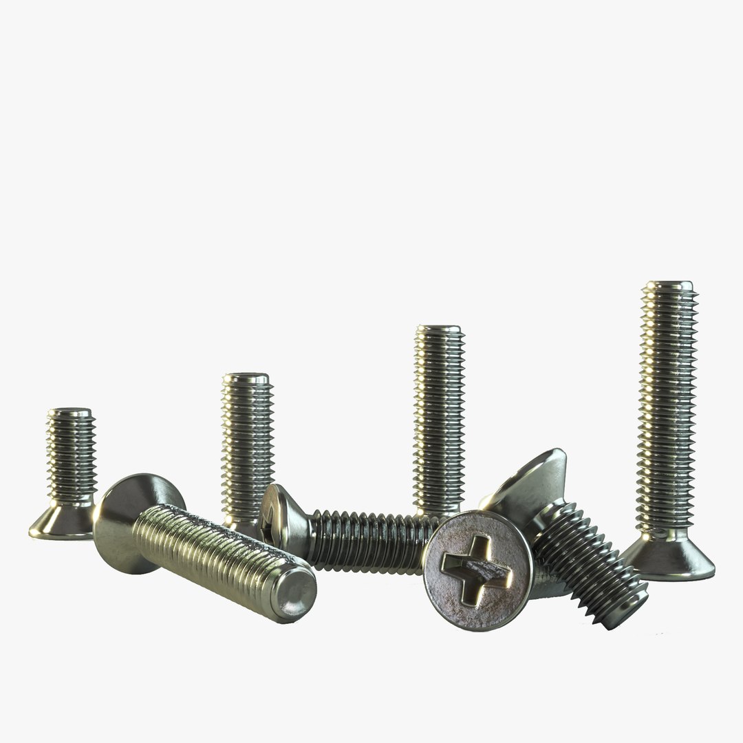 SCREW M6 TYPE COLLECTION 3D model - TurboSquid 1903521