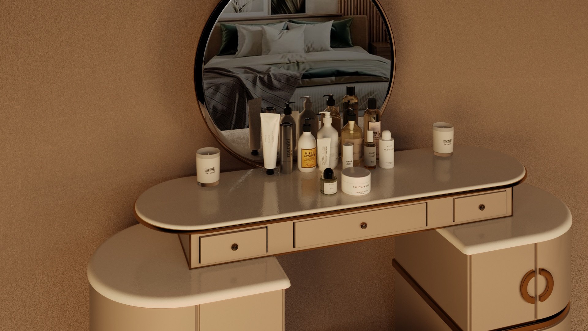 Dressing Table 3D Model - TurboSquid 1830969