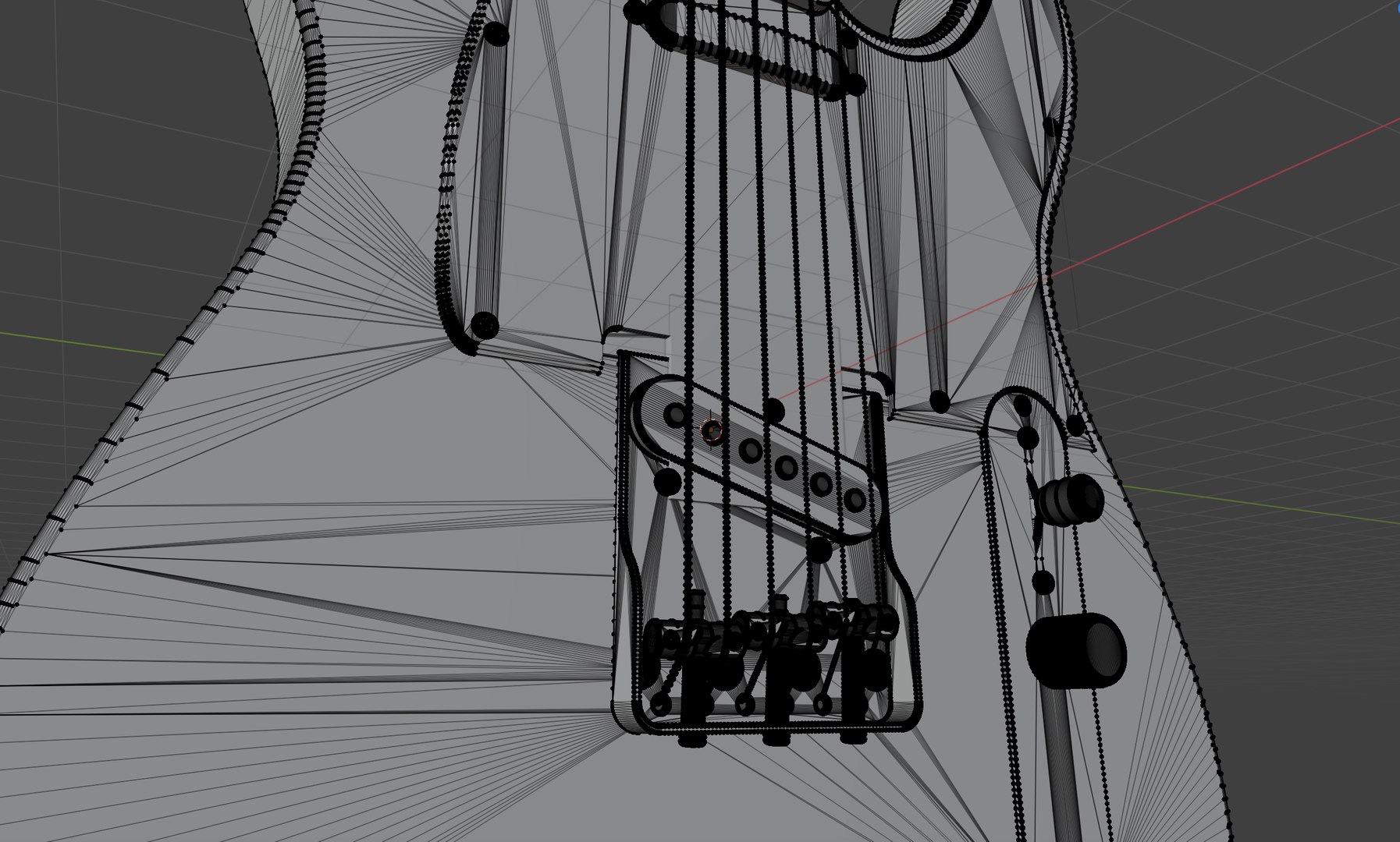 3D Model Fender Telecaster American Professional - TurboSquid 2283137