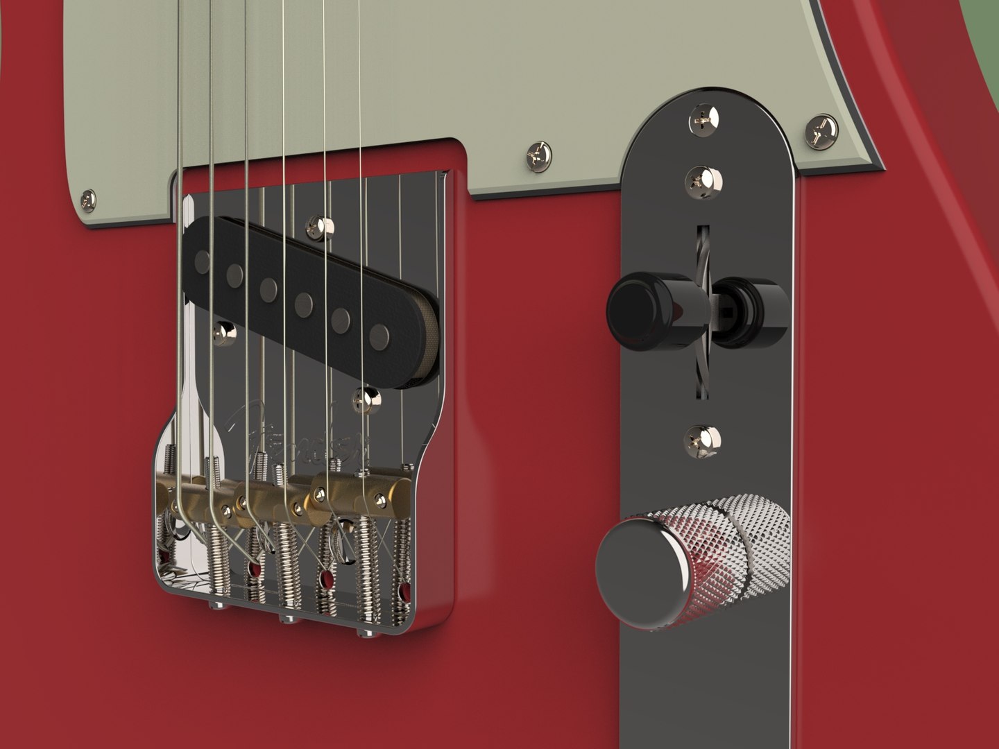 3D Model Fender Telecaster American Professional - TurboSquid 2283137
