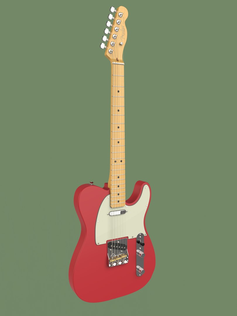 3D Model Fender Telecaster American Professional - TurboSquid 2283137