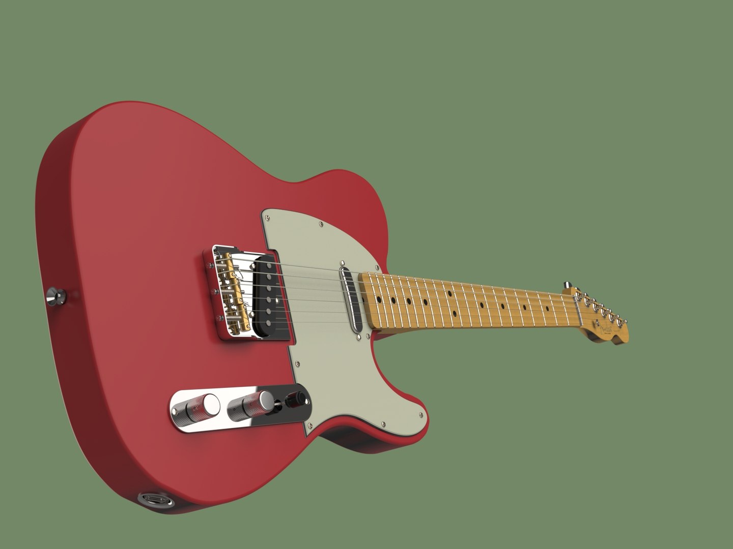 3D Model Fender Telecaster American Professional - TurboSquid 2283137