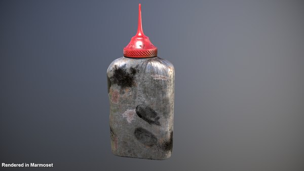 Greasy Tin Oil Can 3D model - TurboSquid 1811826