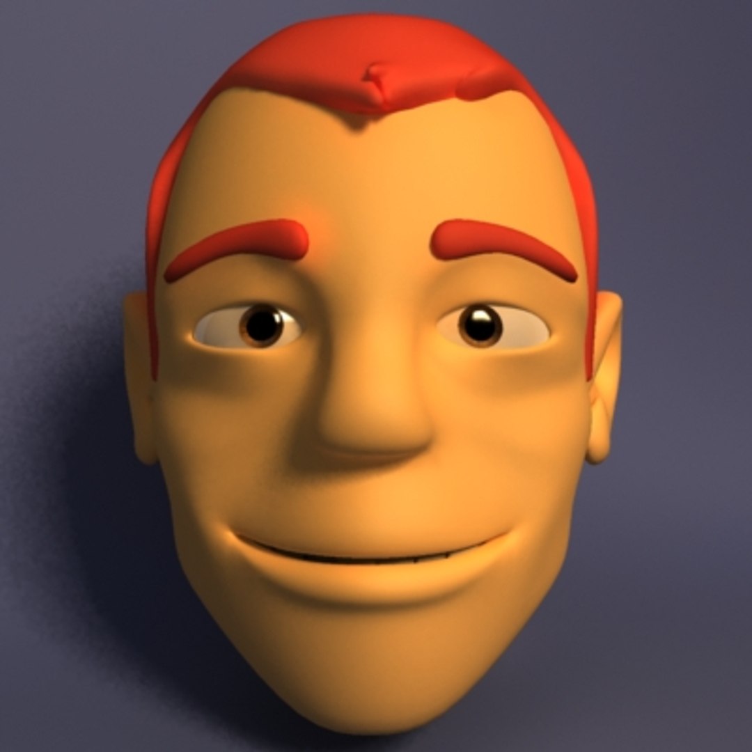 Customize Cartoon Head Faces 3d Model