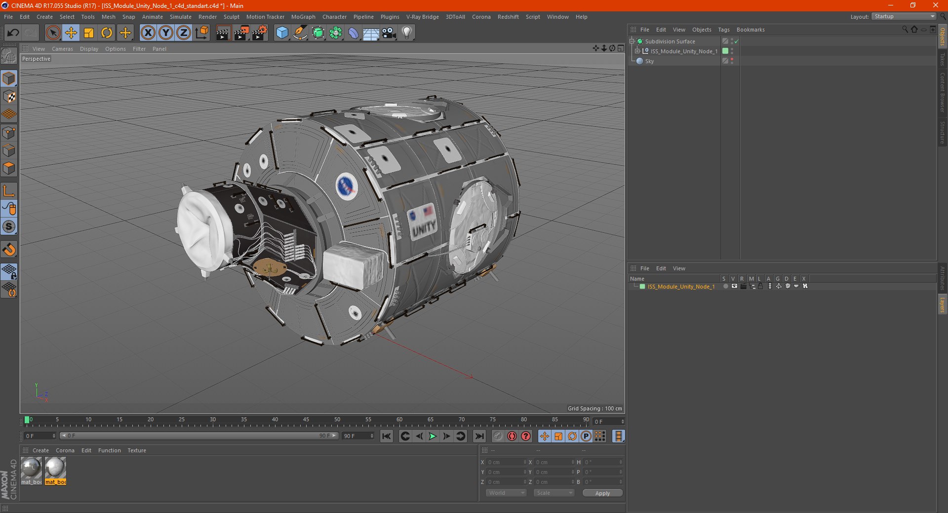 Iss module unity node 3D model - TurboSquid 1546195