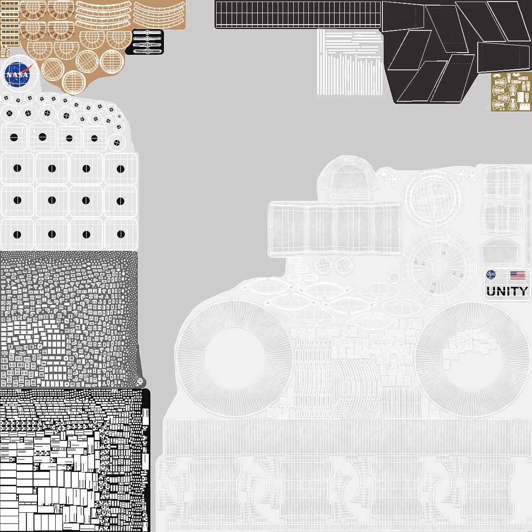 Iss module unity node 3D model - TurboSquid 1546195
