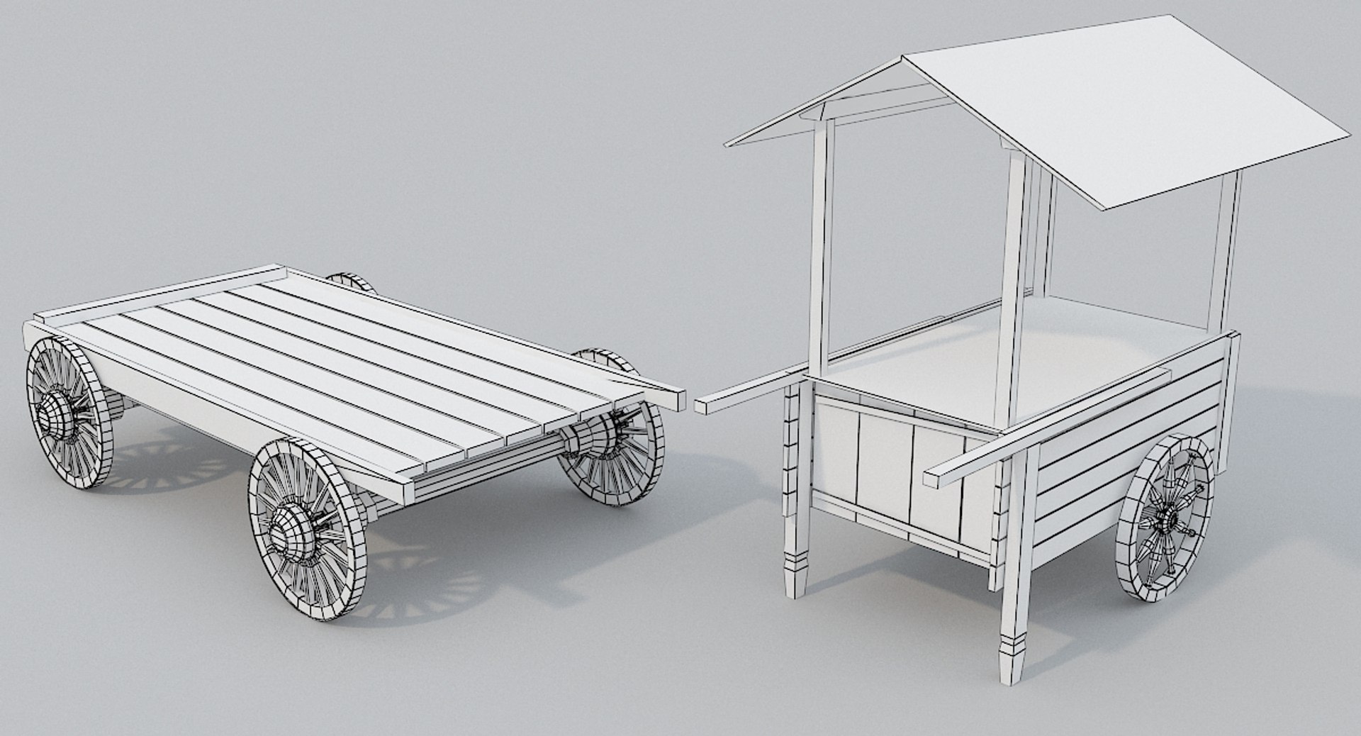 3D Market Carts And Props - TurboSquid 1736405