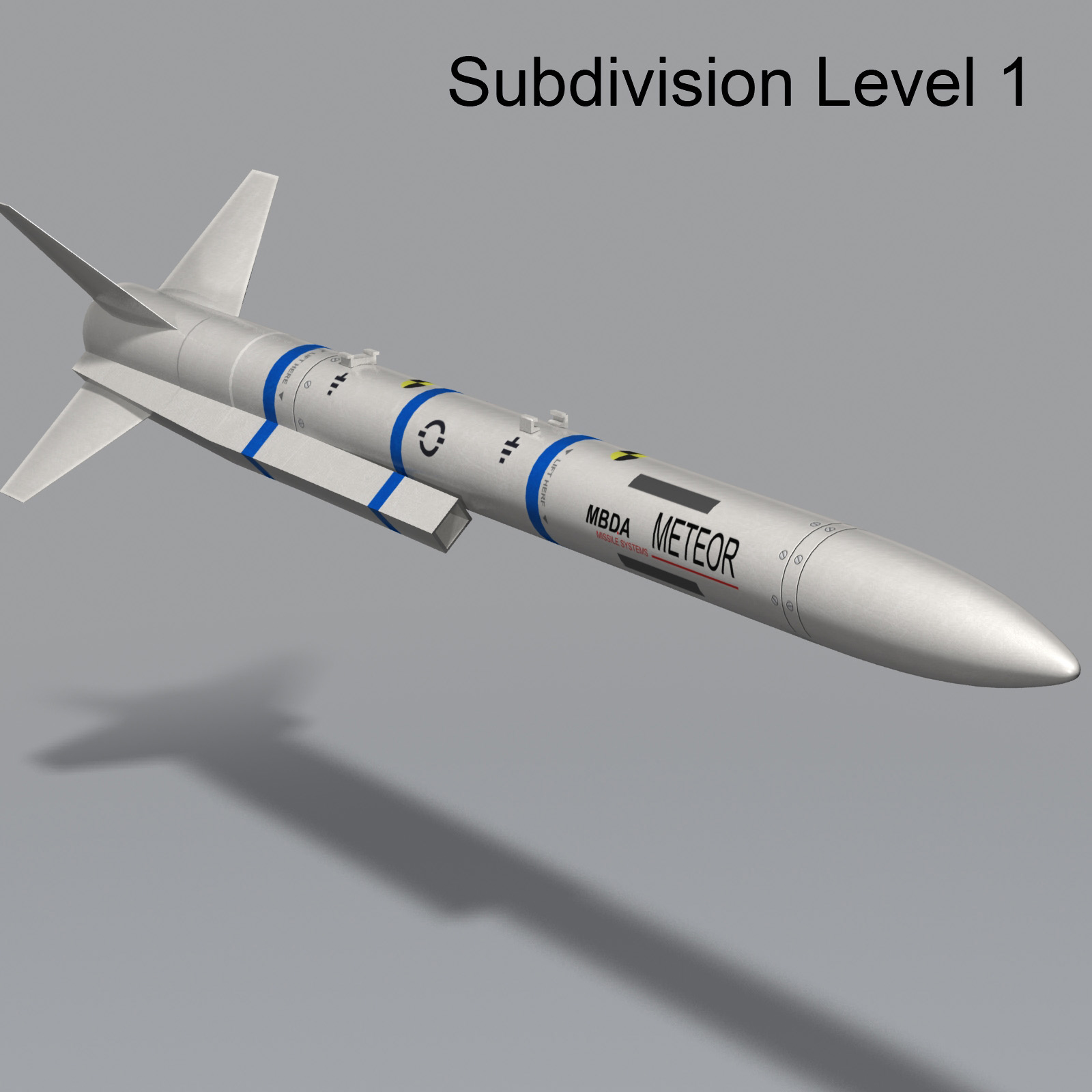 3d model of meteor missile