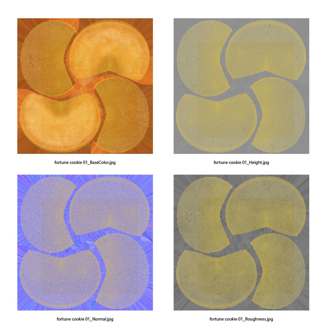 3D Fortune Cookie - TurboSquid 1760098