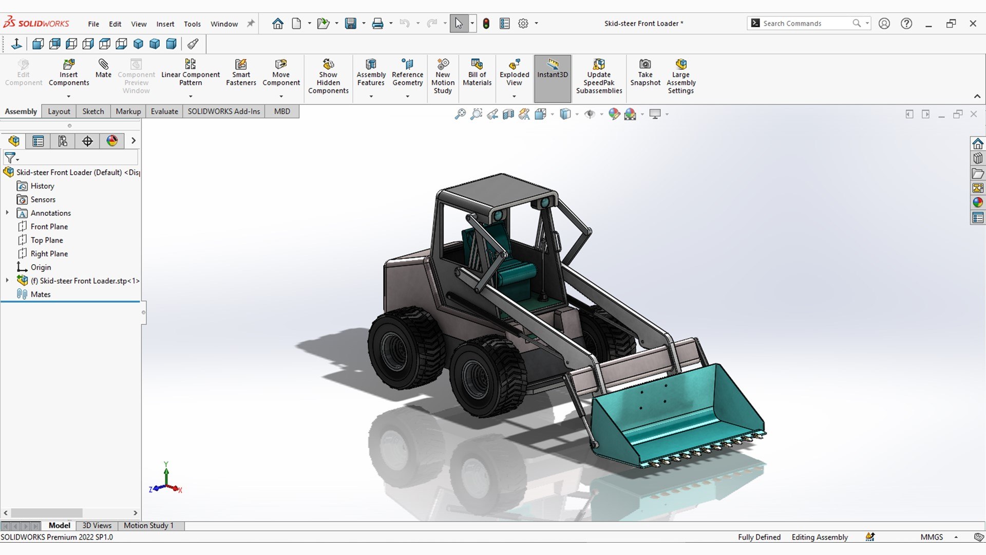 Skid-steer Front Loader Model - TurboSquid 2107442