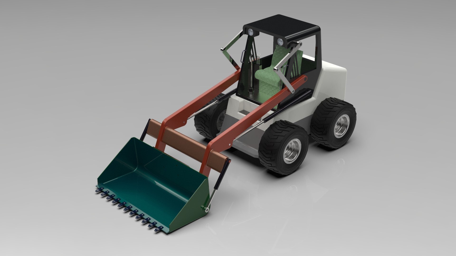 Skid-steer Front Loader Model - TurboSquid 2107442