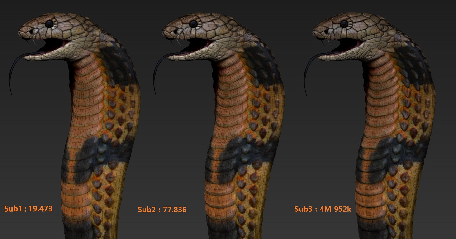 Snake Realistic 3D - TurboSquid 1379130