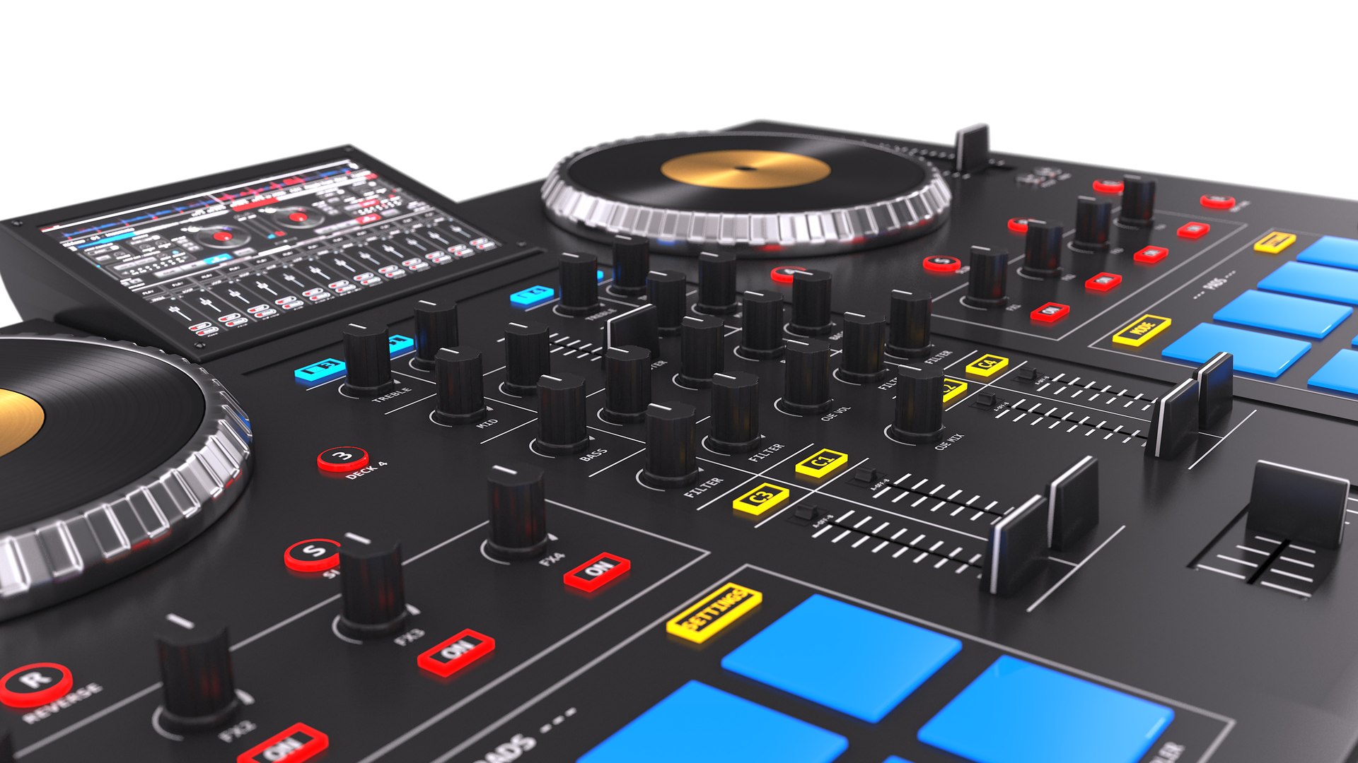 3D DJ Set - TurboSquid 1890917