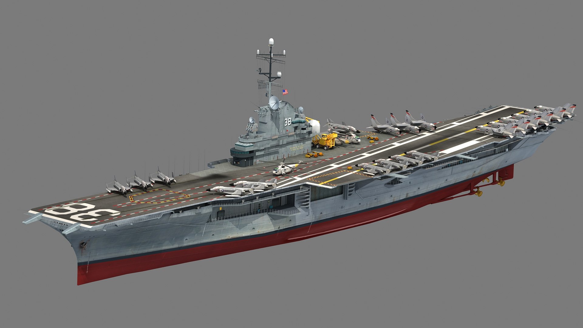 Uss shangri-la cvs 38 3D model - TurboSquid 1537756