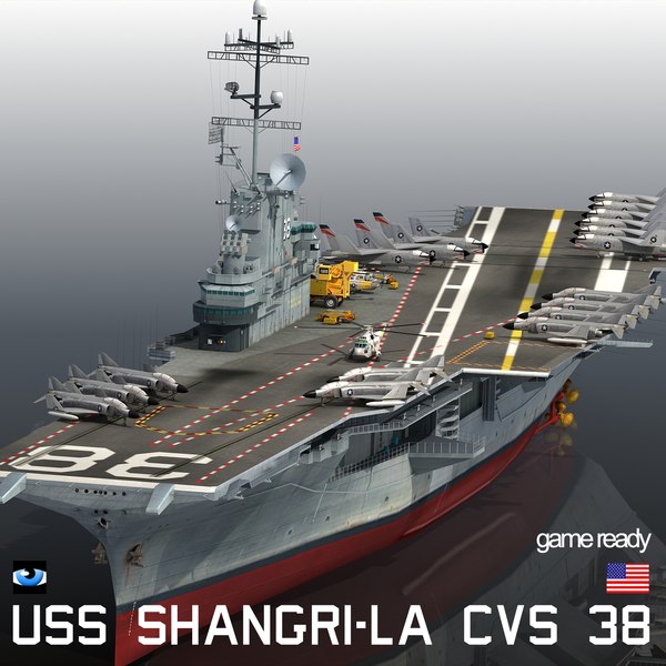 Uss shangri-la cvs 38 3D model - TurboSquid 1537756
