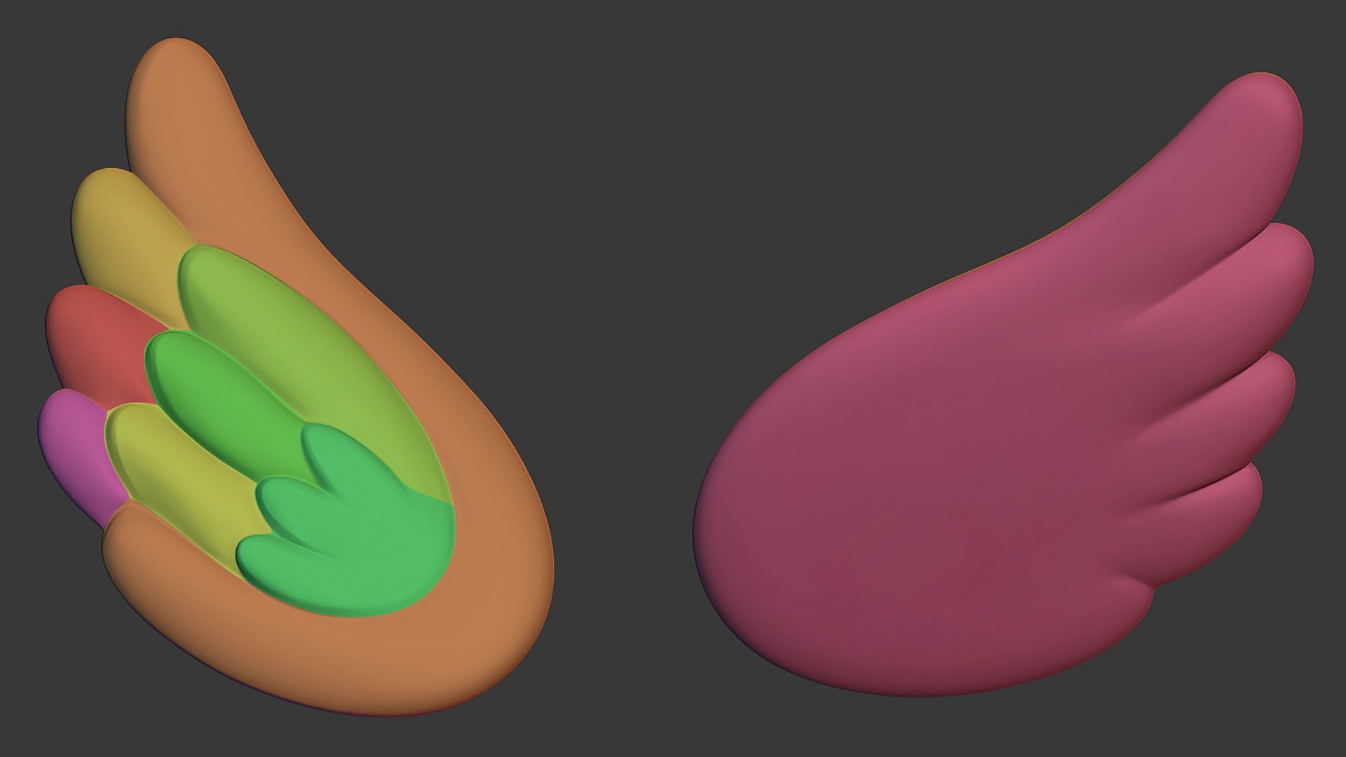 Super Mario Bros Yoshi Wings power-up 3D model - TurboSquid 2054739