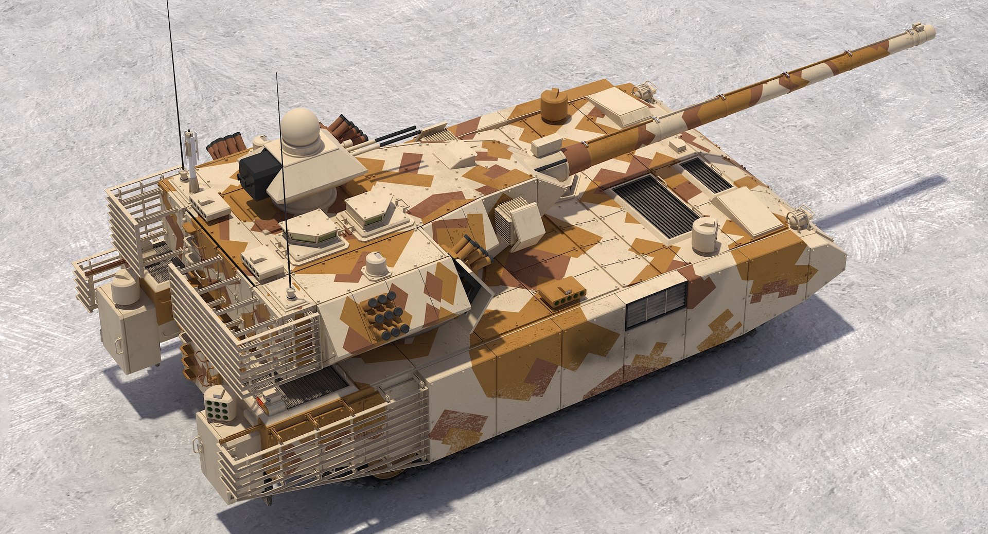 T-100 object-189 tank desert 3D - TurboSquid 1227603