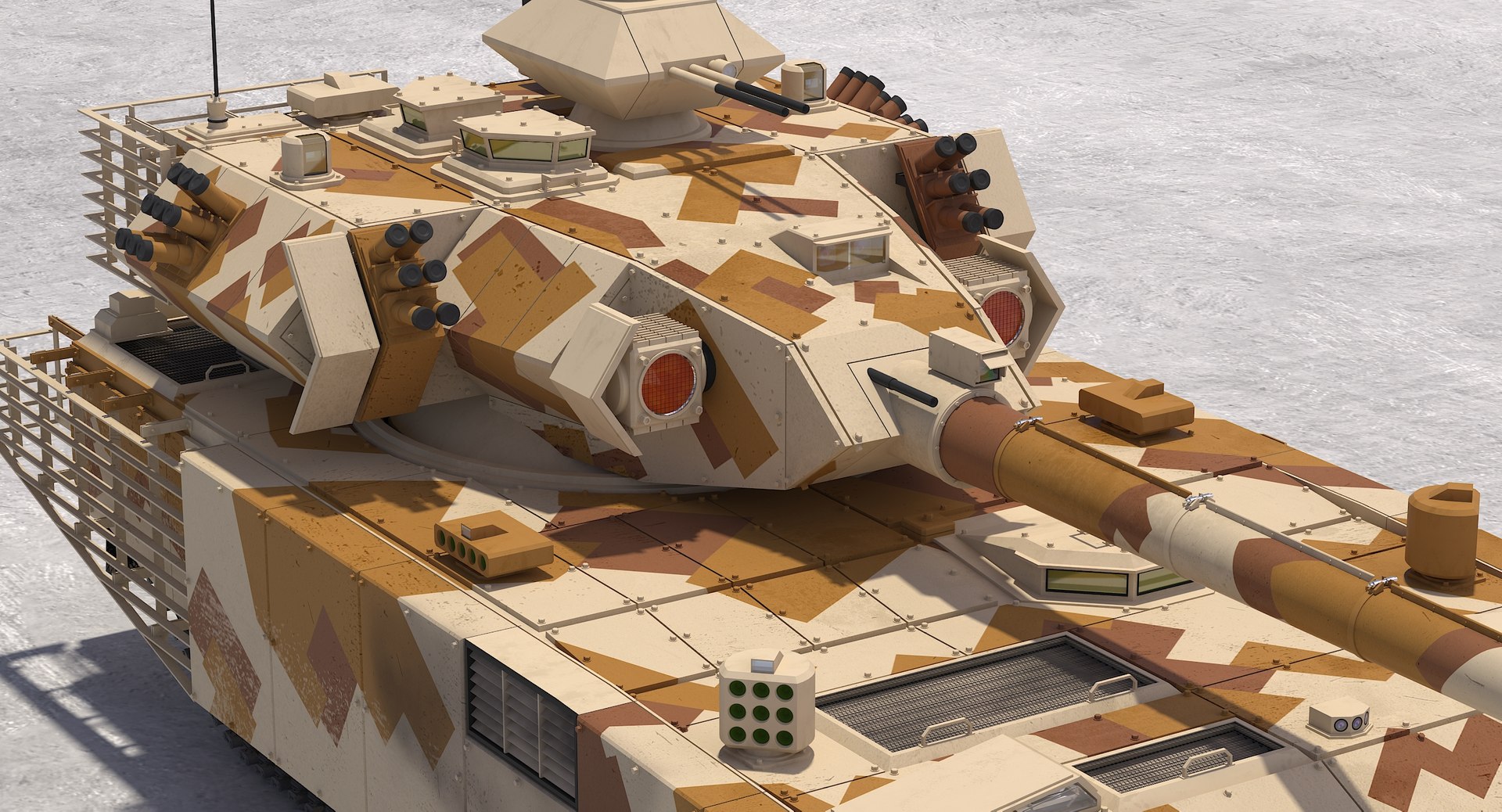 T-100 object-189 tank desert 3D - TurboSquid 1227603