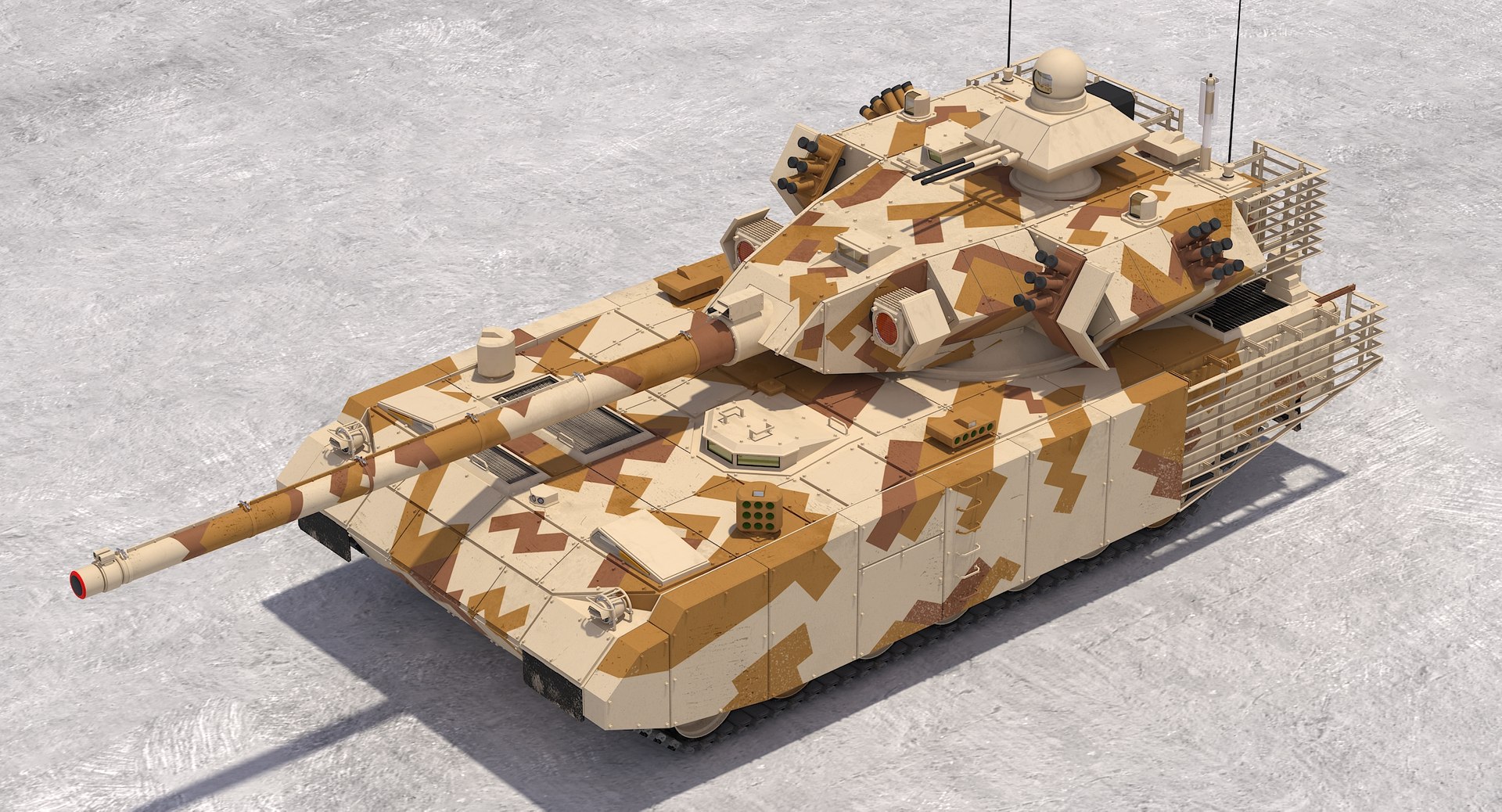 T-100 object-189 tank desert 3D - TurboSquid 1227603