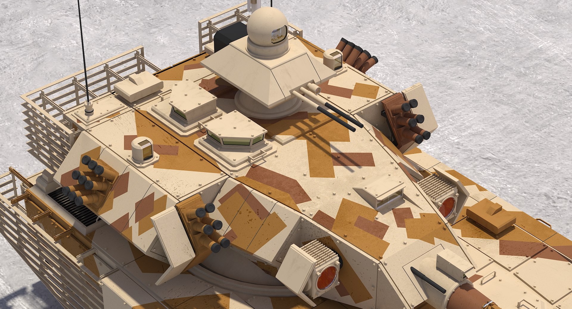 T-100 object-189 tank desert 3D - TurboSquid 1227603