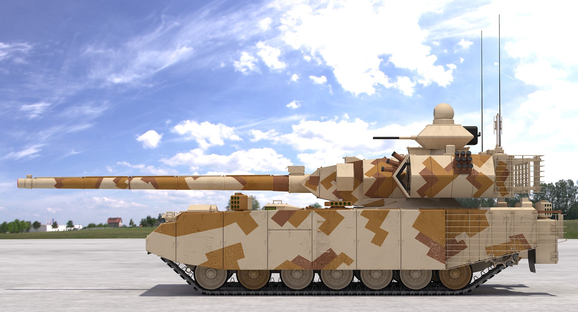 T-100 object-189 tank desert 3D - TurboSquid 1227603