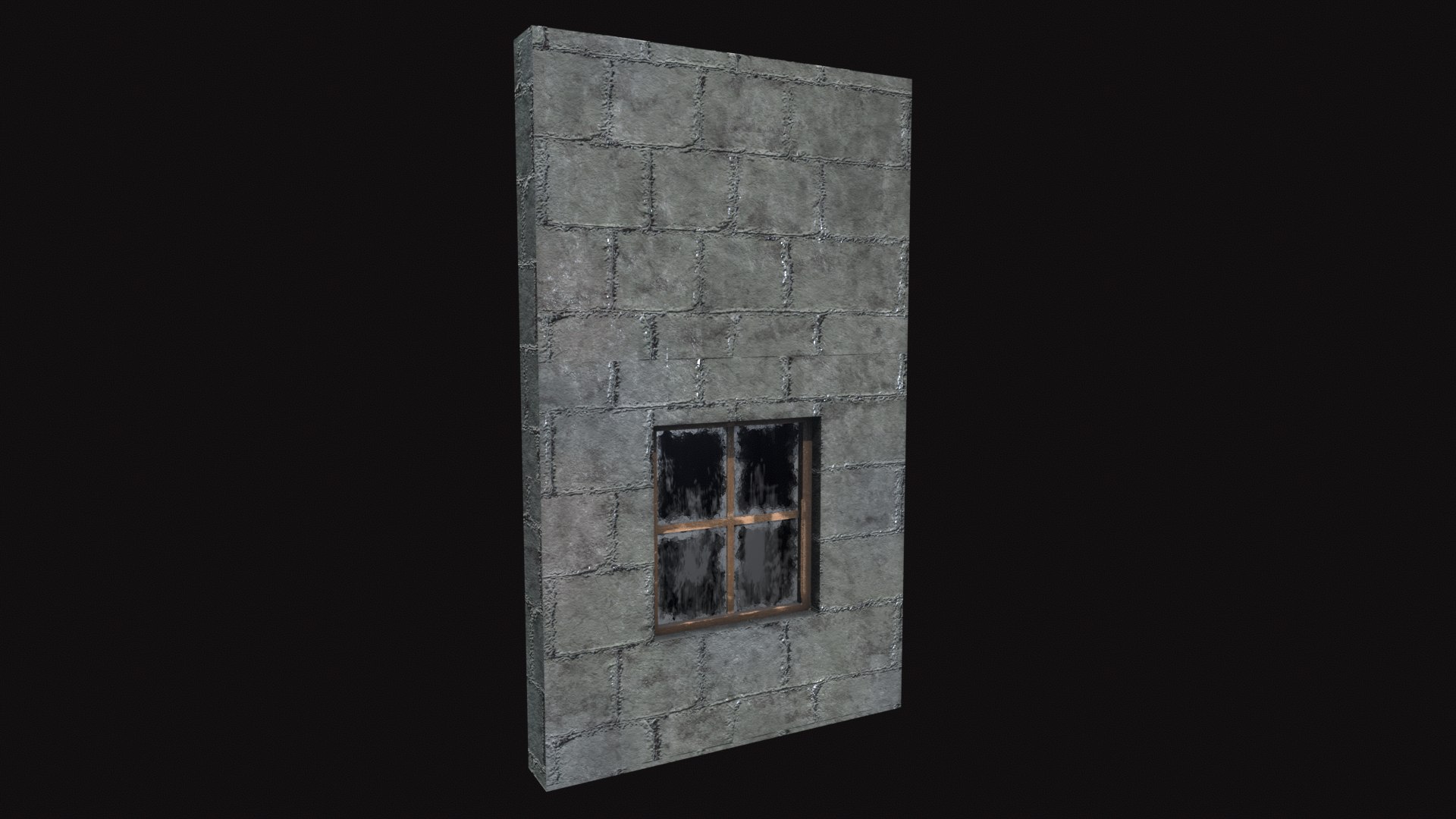 3D Model Medieval Stone Window Wall 01 - TurboSquid 2322065