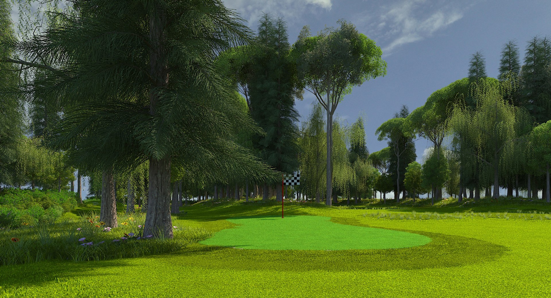 3D Model Golf Course - TurboSquid 1496325