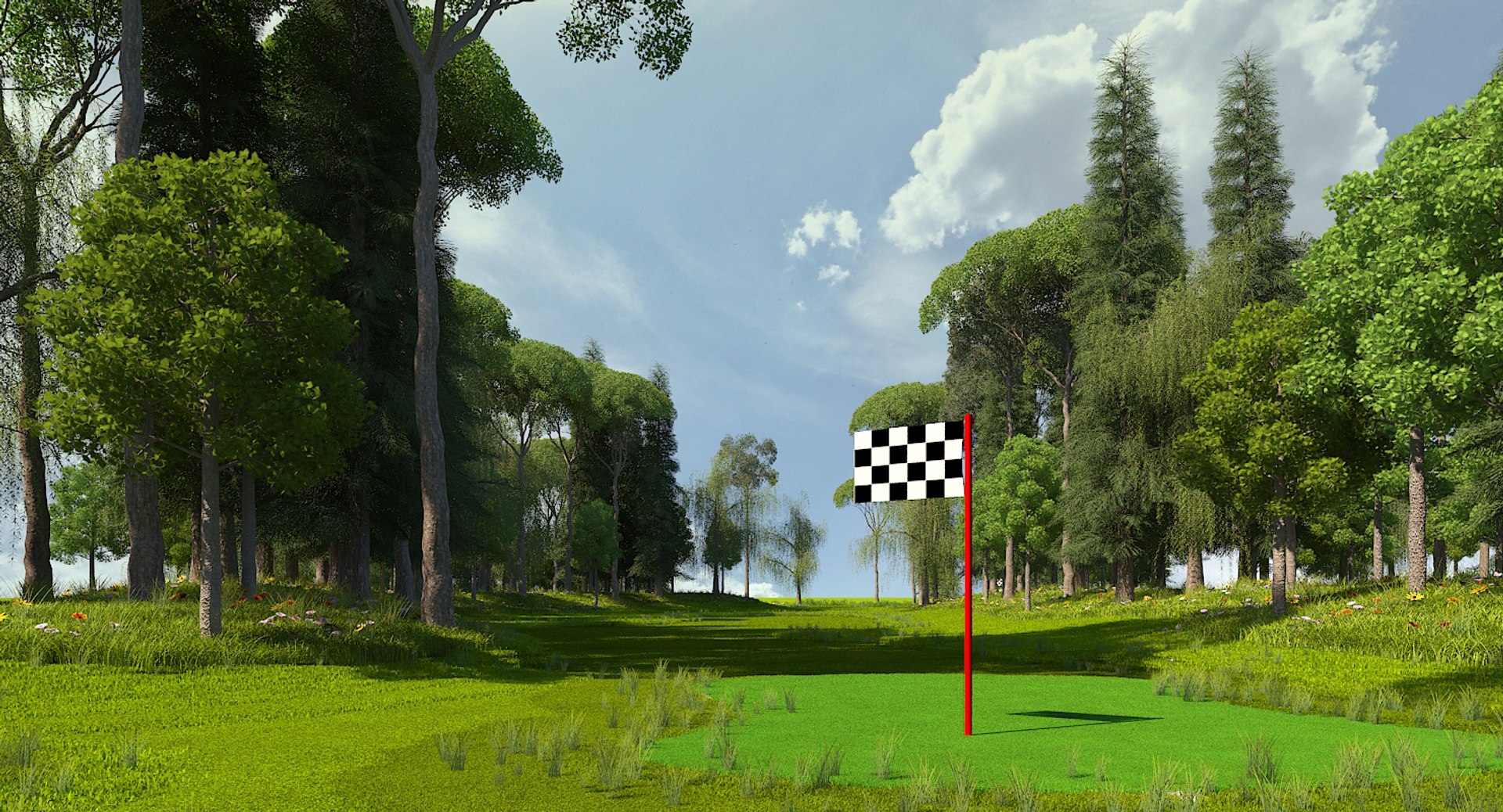 3D Model Golf Course - TurboSquid 1496325