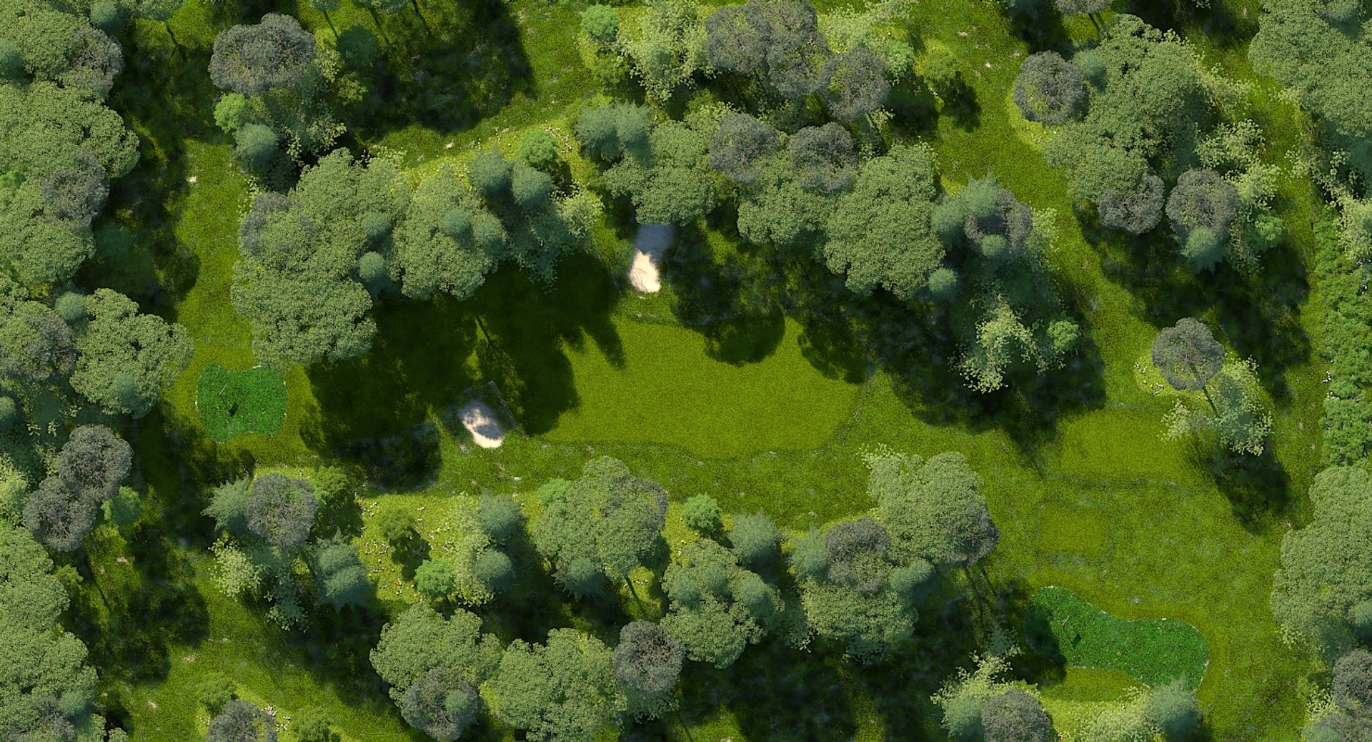 3D Model Golf Course - TurboSquid 1496325