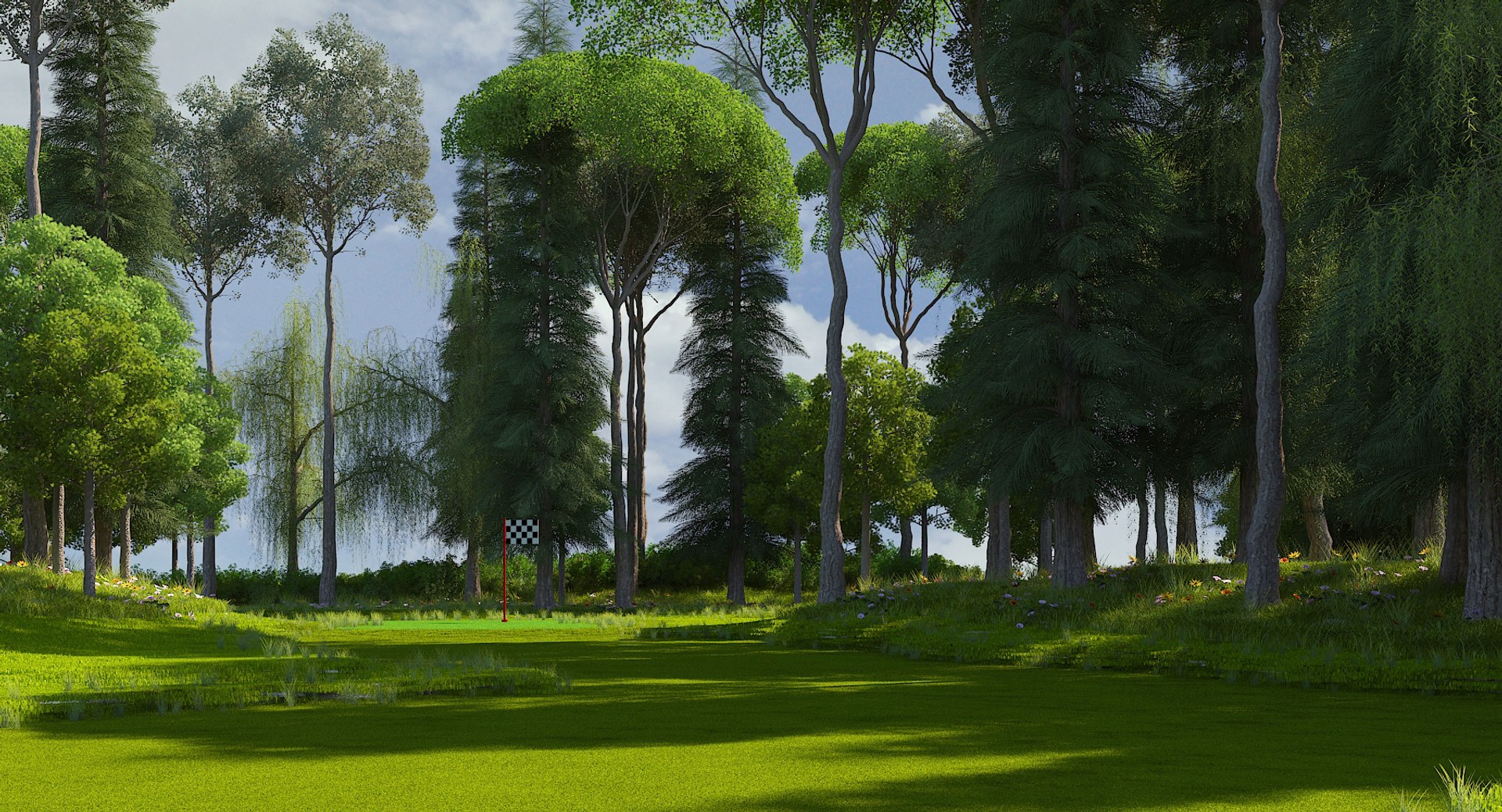 3D Model Golf Course - TurboSquid 1496325