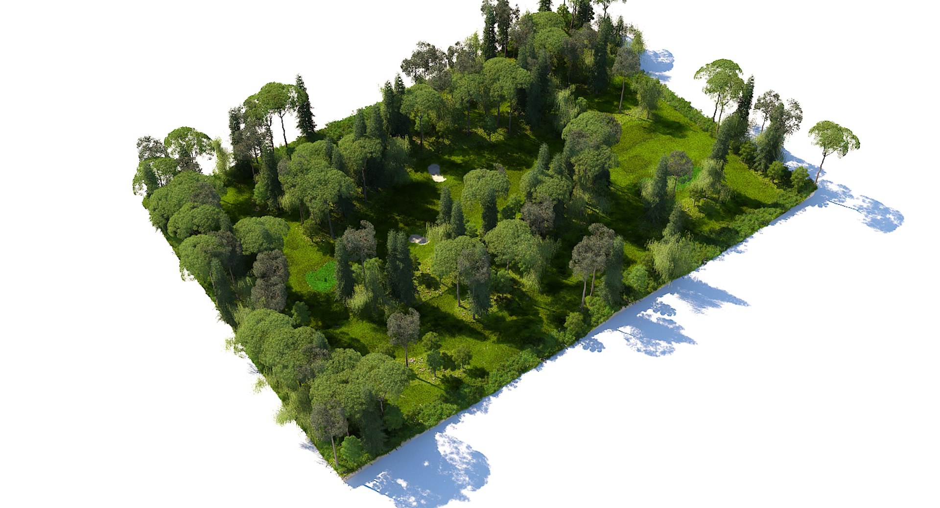 3D Model Golf Course - TurboSquid 1496325