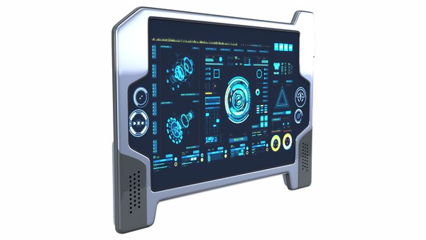 3D sci-fi touch pad - TurboSquid 1433925