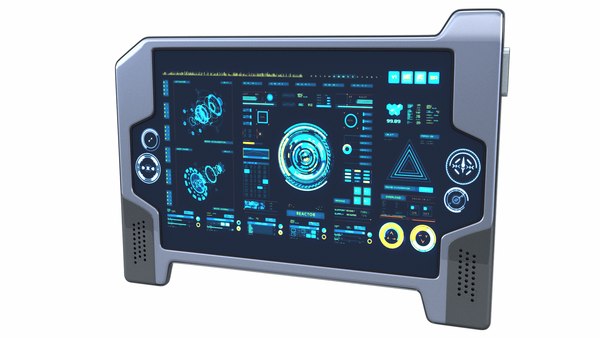 3D sci-fi touch pad - TurboSquid 1433925