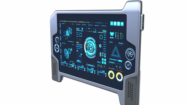 3D sci-fi touch pad - TurboSquid 1433925