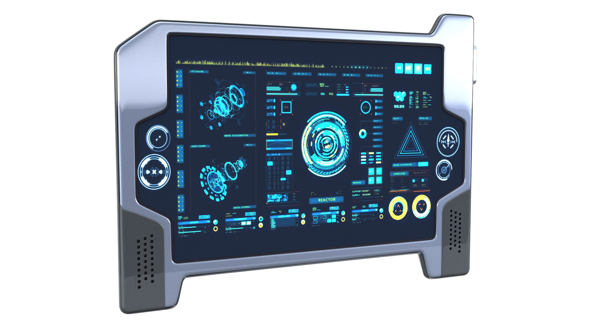 3D Sci-fi Touch Pad - TurboSquid 1433925