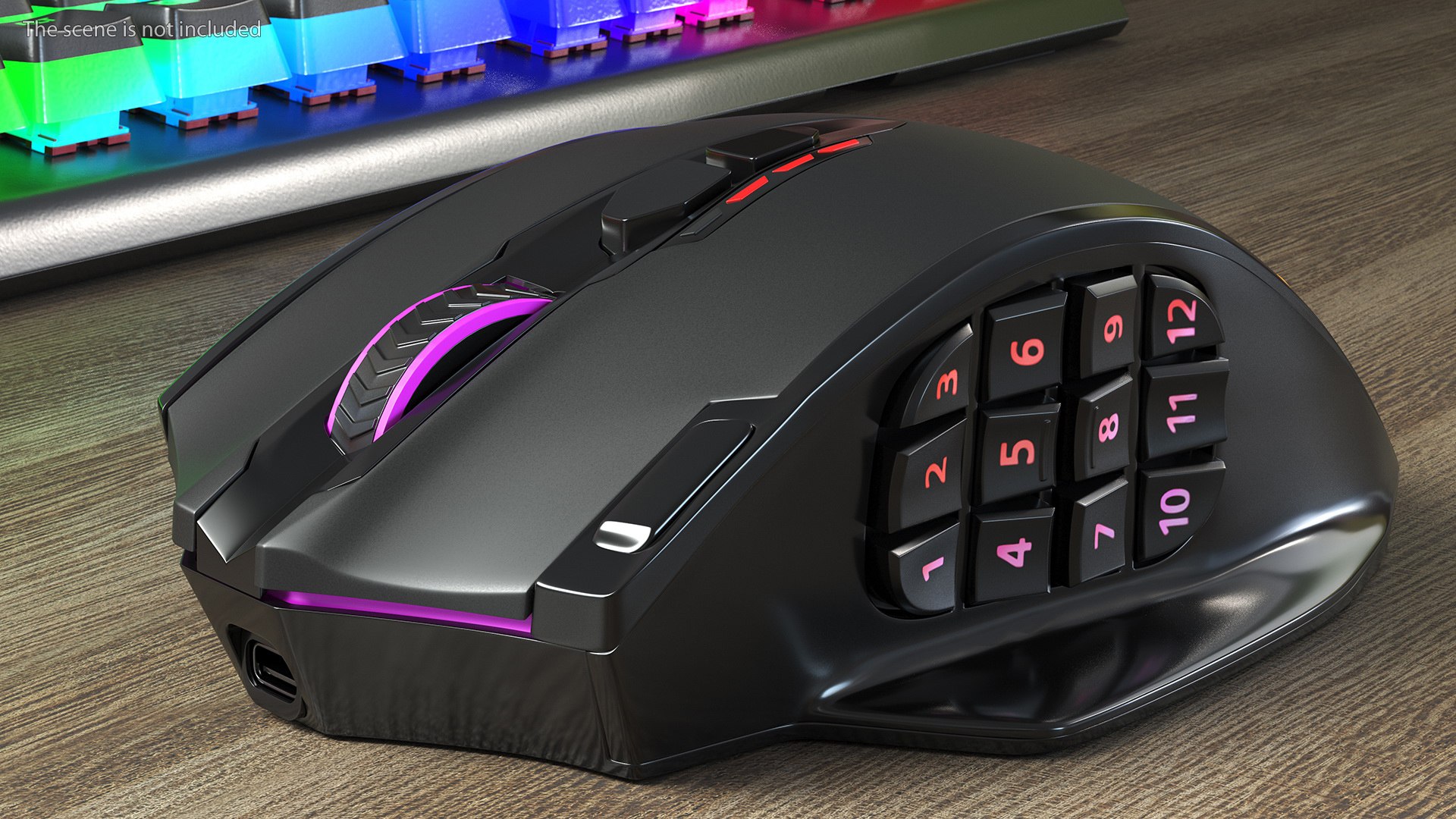 3D Model Wireless RGB Gaming Mouse - TurboSquid 2099523