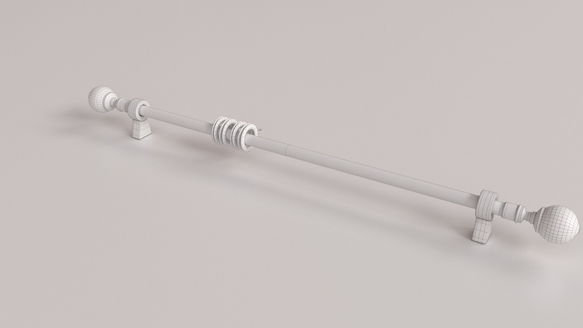 Curtain Rod 3D Model - TurboSquid 2313062