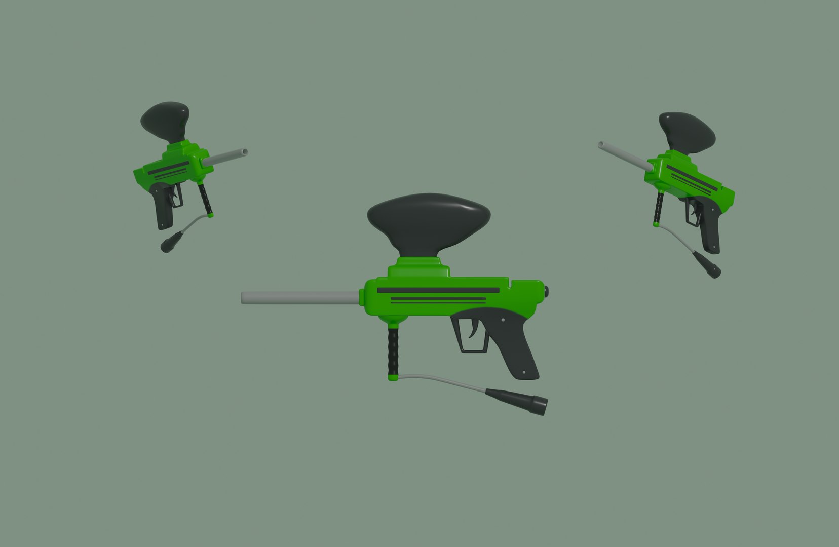 Paintball Gun 3D Model - TurboSquid 1868605